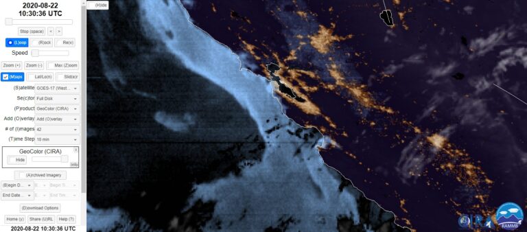 Satellite Imagery CZU August Lightning Complex Fire - San Lorenzo ...