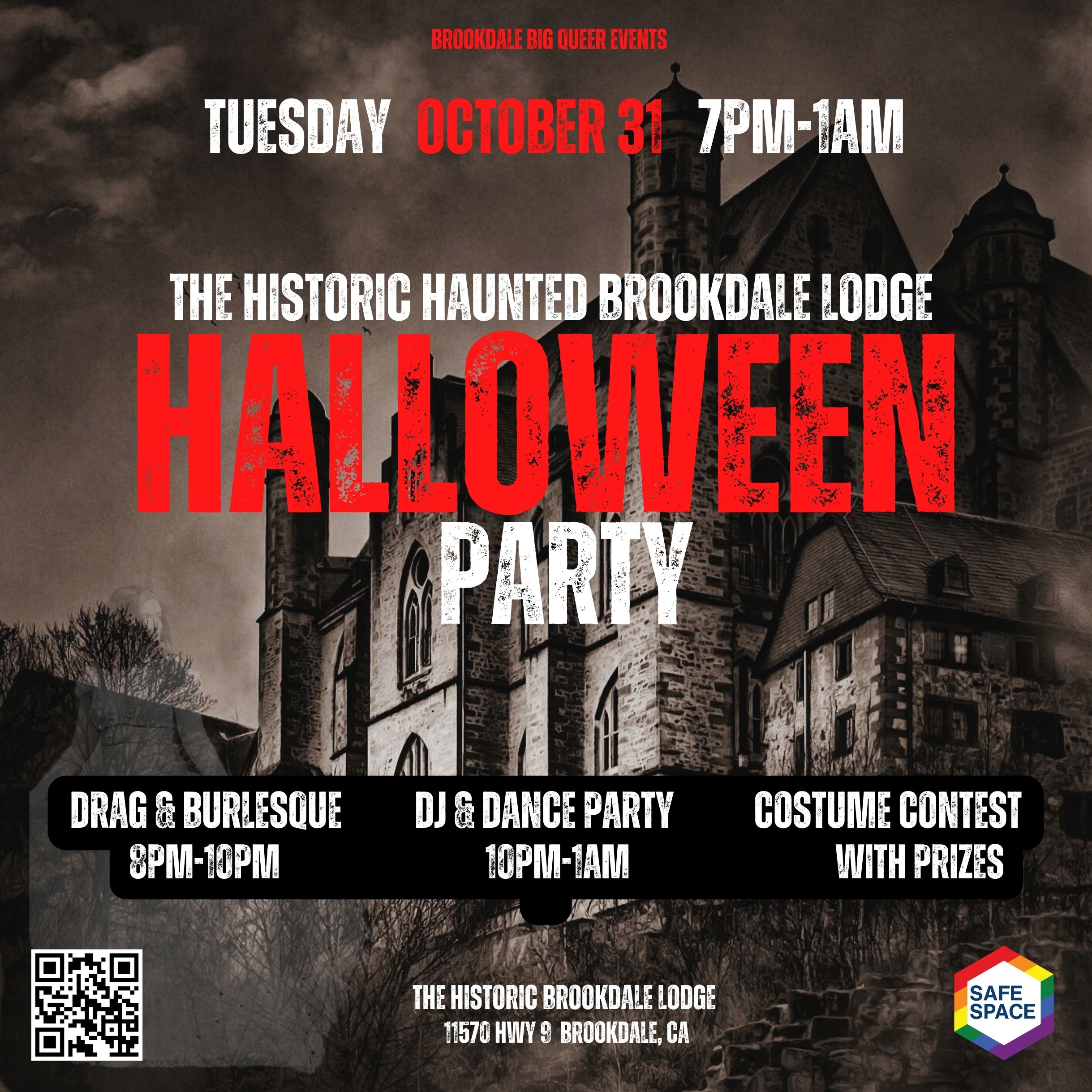 Historic Haunted Brookdale Lodge Halloween Party - San Lorenzo Valley Post