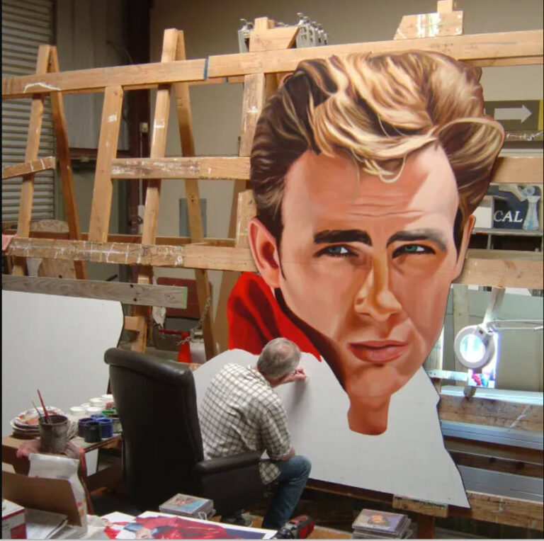 James Dean Mural at the Brookdale Lodge - San Lorenzo Valley Post